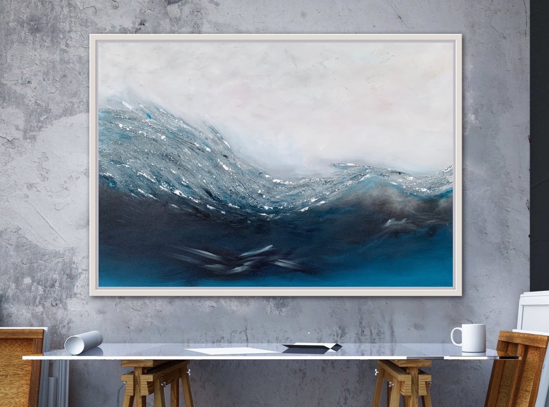 Abstract Art Painting Structure Painting 100 X 70 Acrylic - Etsy