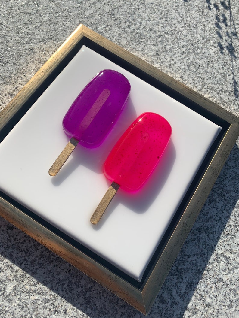 3D Structure Picture Popsicle Pop Art Abstract TK Art Minimalist Frame ...