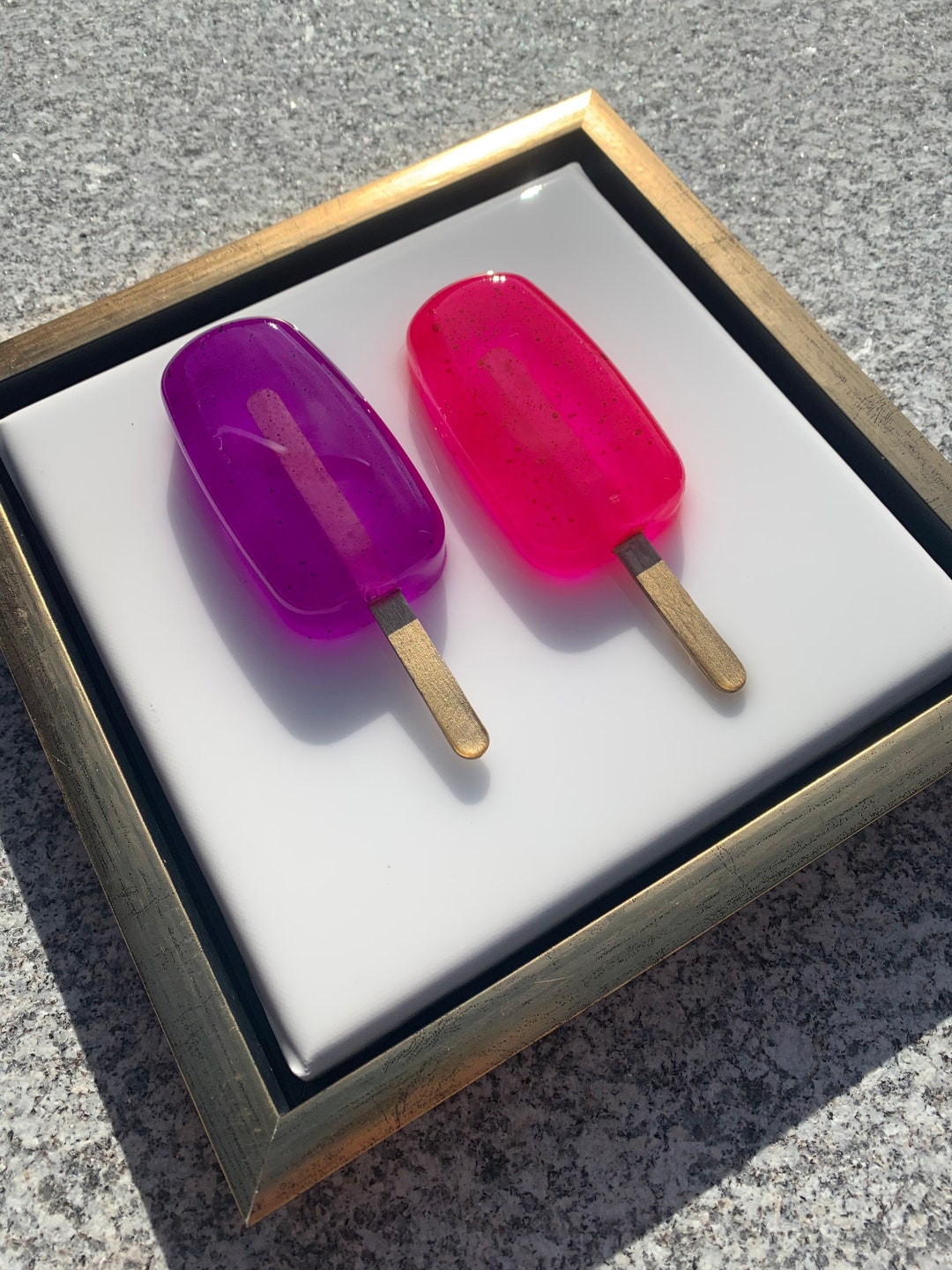 3D Structure Picture Popsicle Pop Art Abstract TK Art Minimalist Frame ...