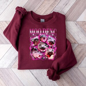 Moo Deng, Moo Deng Sweatshirt, Moo Deng Hippo, Moo Deng Memes, Meme ...
