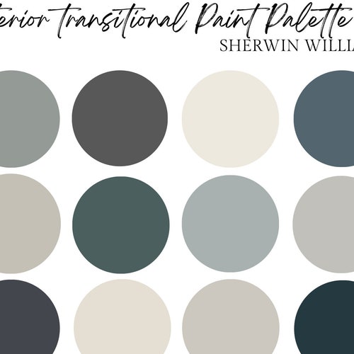 Exterior Transitional and Coastal Paint Palette - Etsy