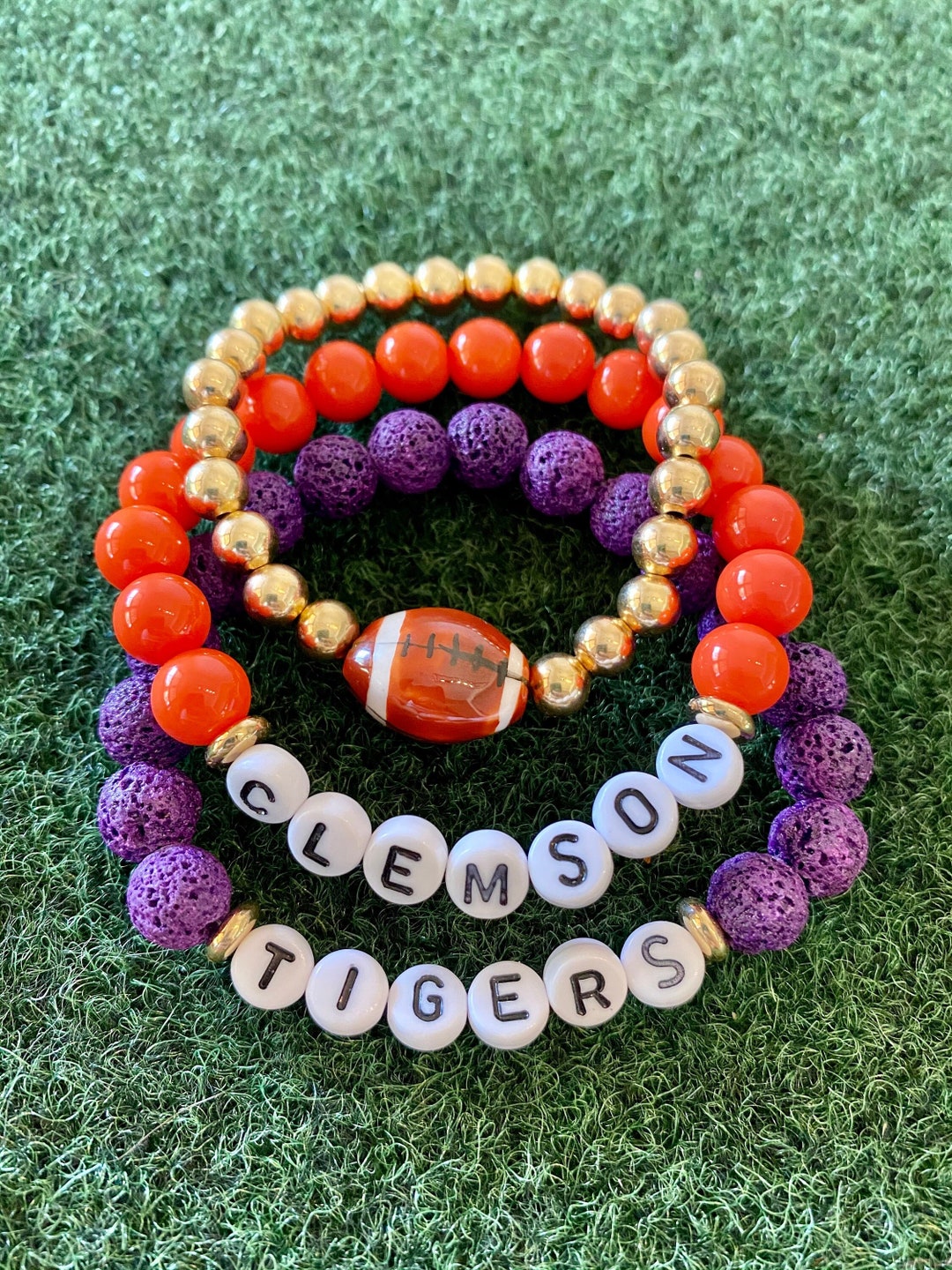Clemson Tigers | College Football | Bracelet Stack | Game Day Jewelry ...