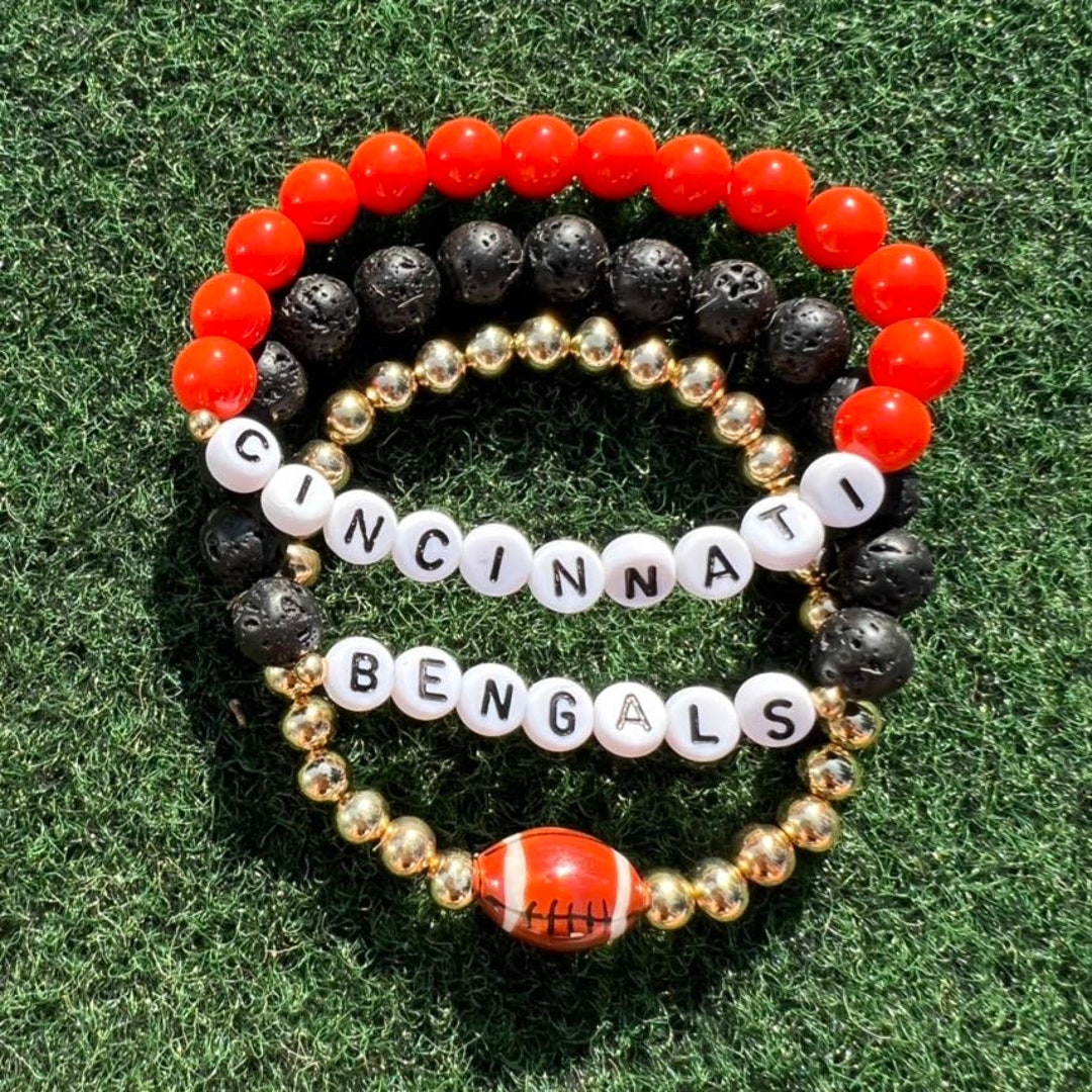 Cincinnati Bengals | NFL | Game Day Jewelry | Bracelet Stack - Etsy