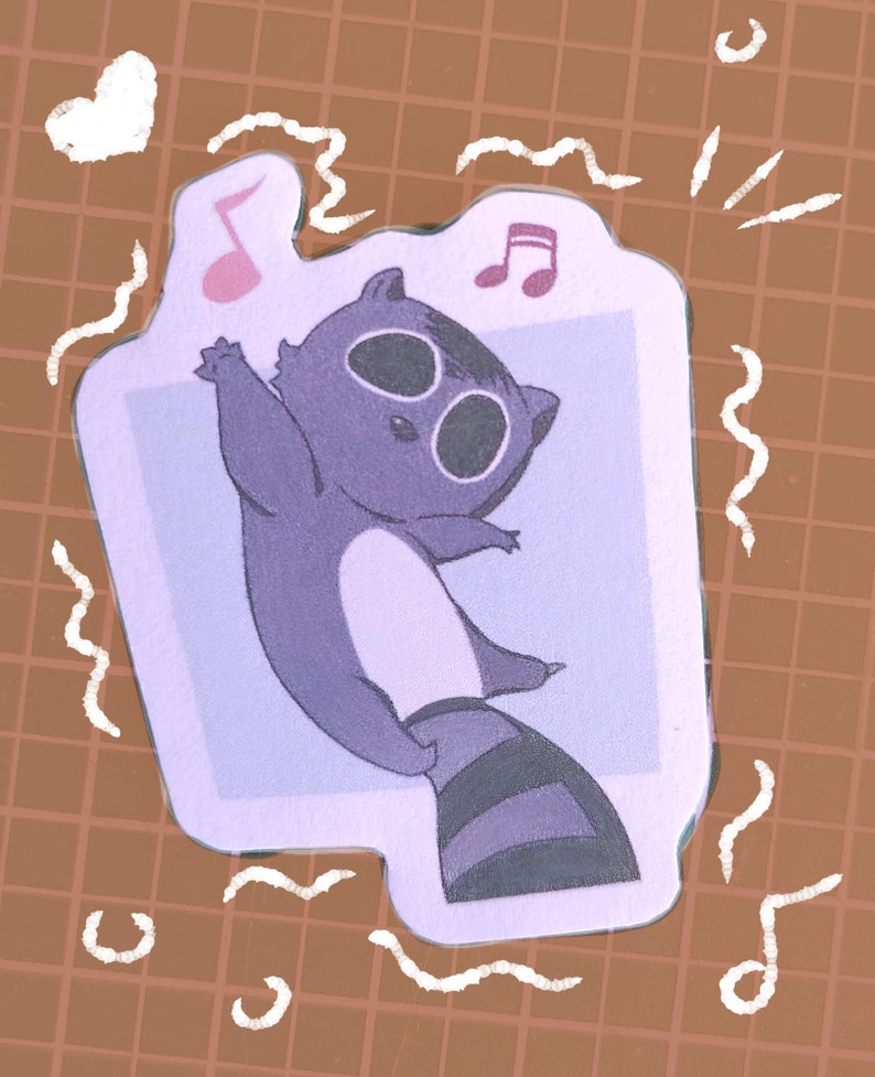 Raccoon Sticker Animal Bungou Stray Dogs Wan Karl Merch BSD Manga - Etsy