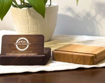 Solid Walnut and Maple Wooden Task Card Holder 3x5 Cards - Etsy