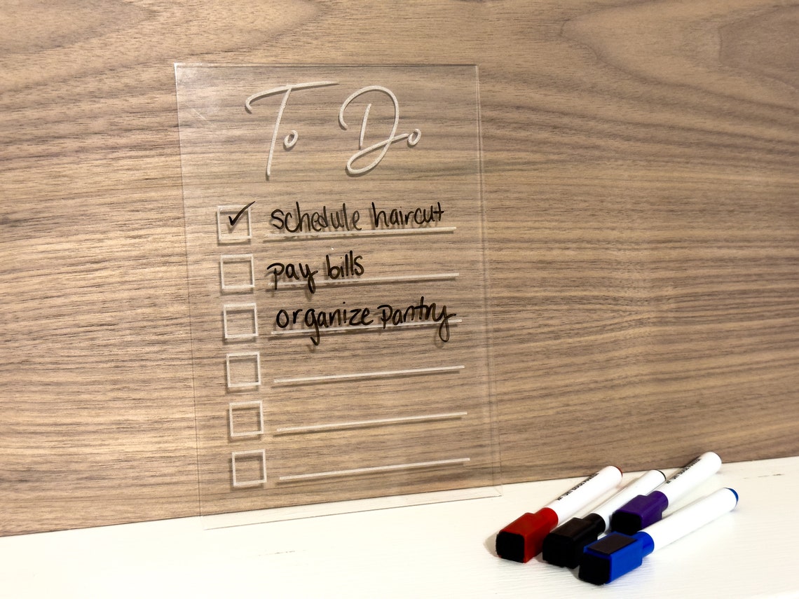 Clear Acrylic to Do List | GTD, Task List, Organization, Project ...