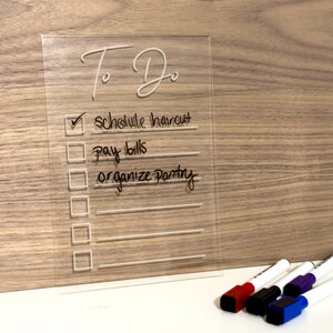 Clear Acrylic to Do List | GTD, Task List, Organization, Project ...