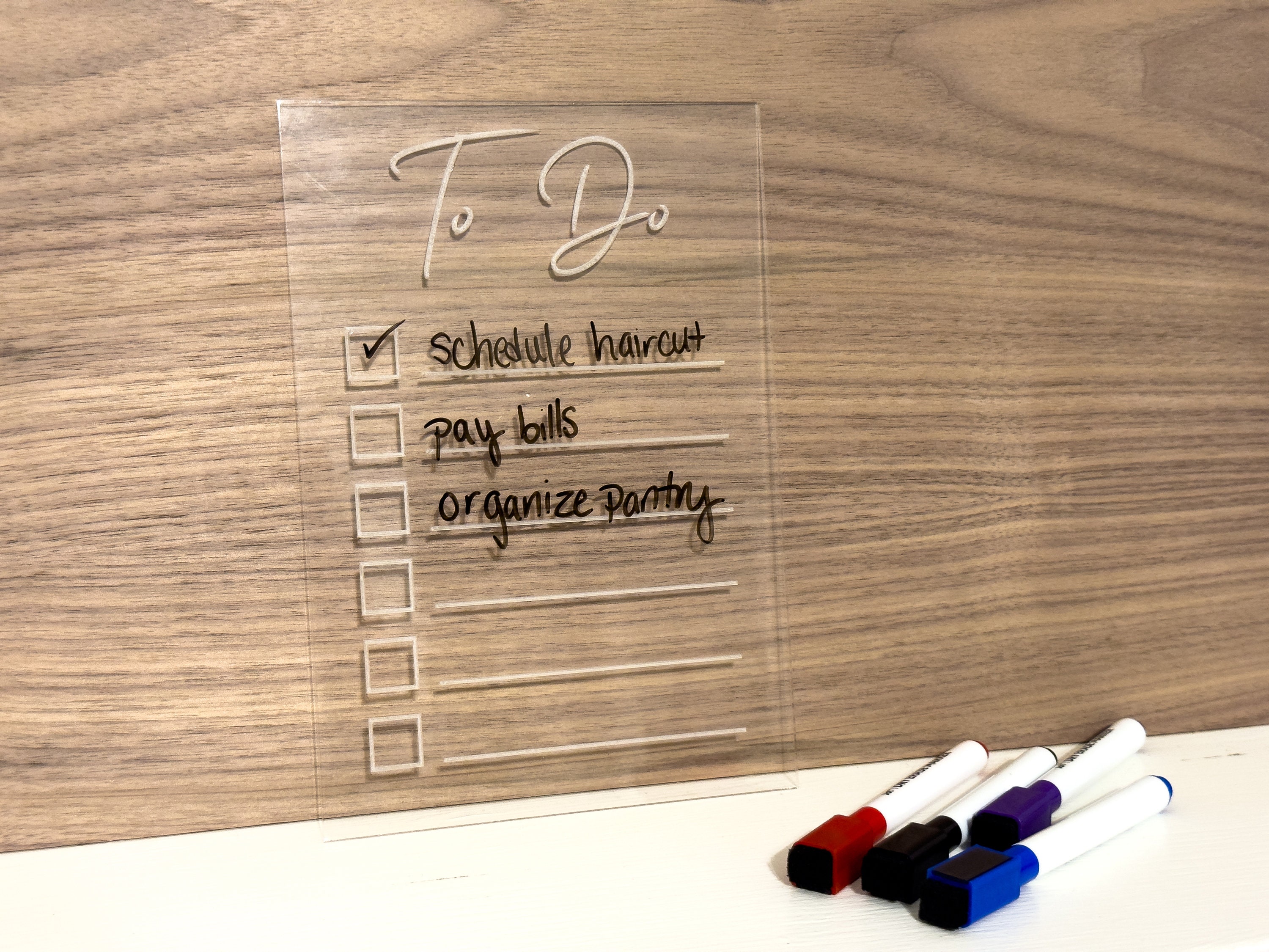 Clear Acrylic to Do List | GTD, Task List, Organization, Project ...