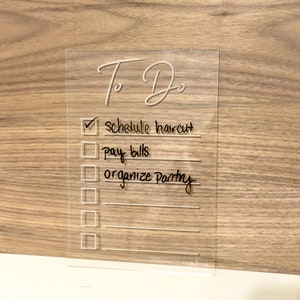 Clear Acrylic to Do List | GTD, Task List, Organization, Project ...