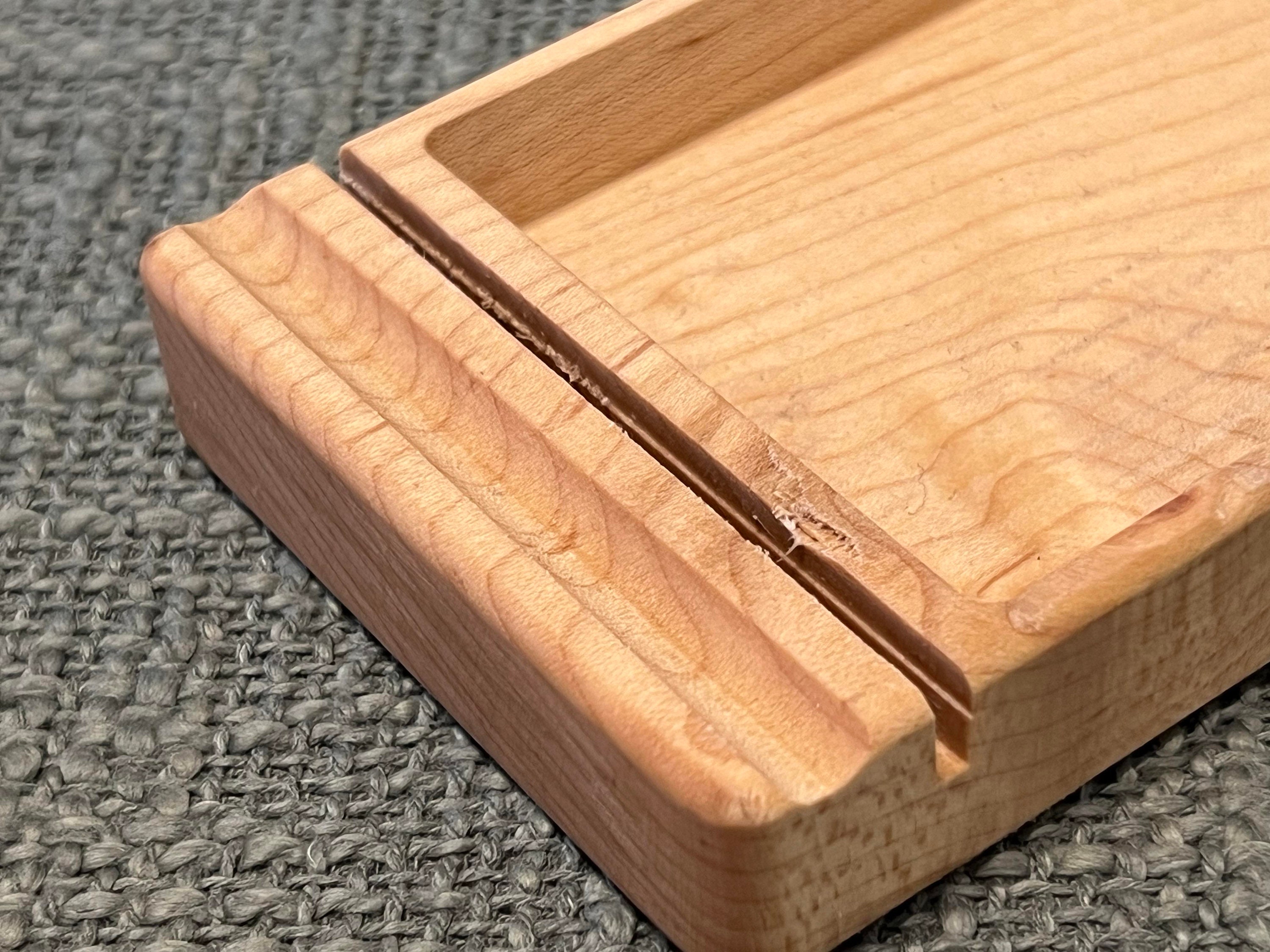 Solid Walnut and Maple Wooden Task Card Holder 3x5 Cards INCLUDES TASK ...