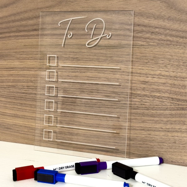 Acrylic to Do List - Etsy