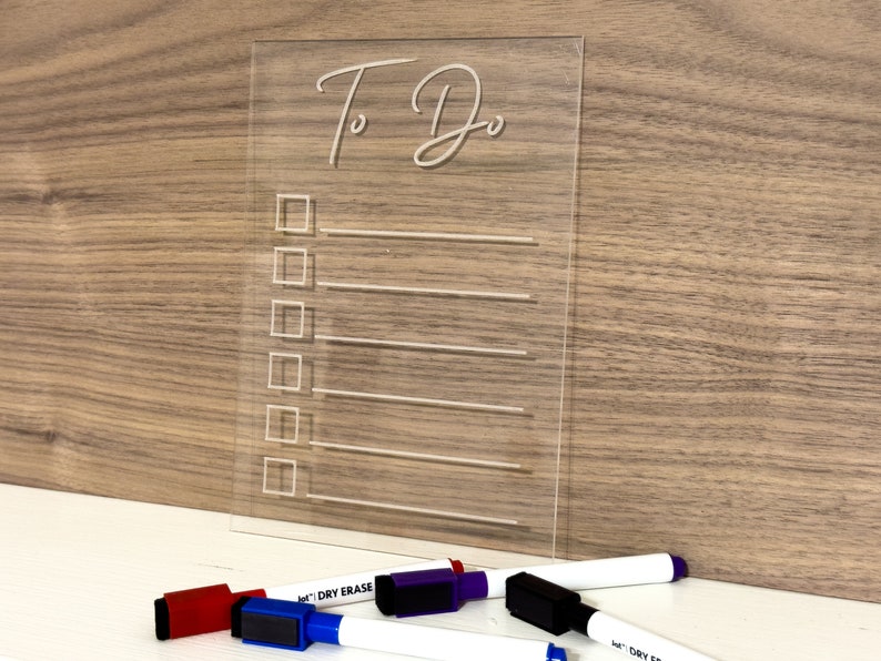 Clear Acrylic to Do List | GTD, Task List, Organization, Project ...