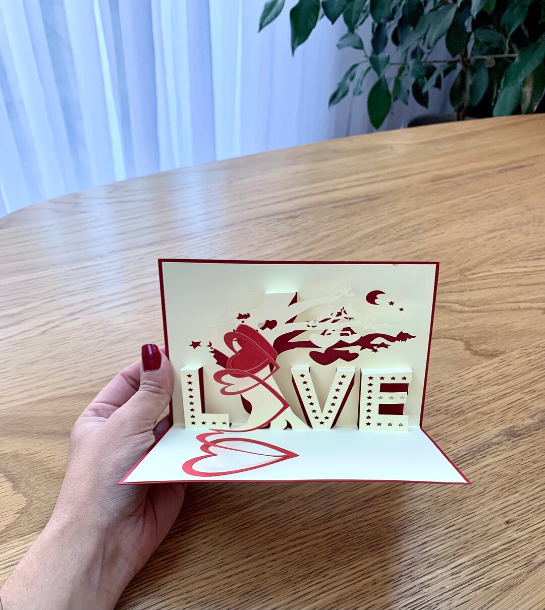 Valentines Day Pop up Card Valentines 3D Card Pop up - Etsy