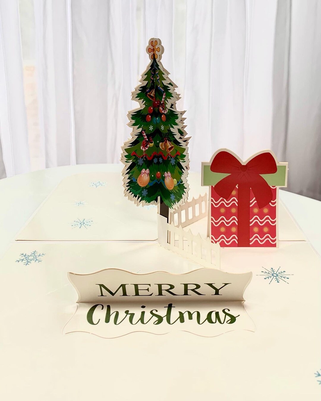 Set of Two Christmas Pop up Cards Christmas 3D Cards Xmas - Etsy