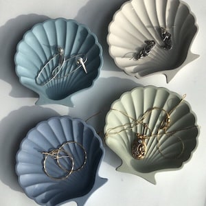 Shell Dish, Shell Jewelry Dish, Shell Home Decor, Coastal Decor, Beachy ...