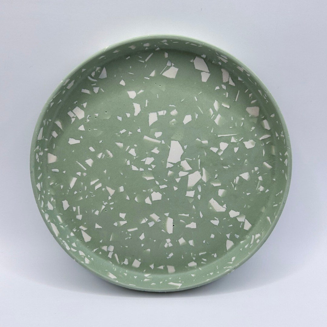 Sage Green Tray, Sage Green and White Terrazzo Dish, Sage and White ... Sage Green Tray, Sage Green and White Terrazzo Dish, Sage and White ...