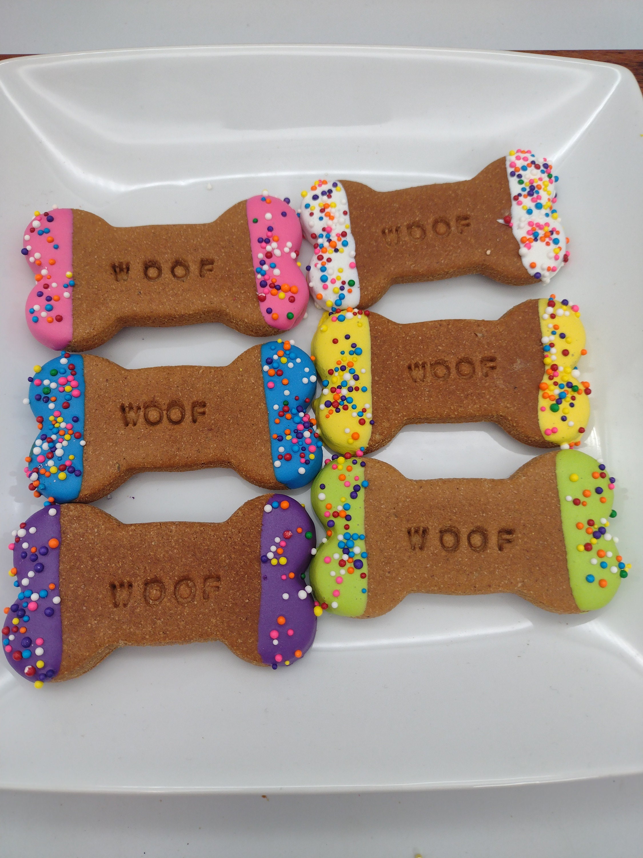 Dog Bone Cookies, Pet Treat, Woof Dog Bones, Stamped Cookies, Pet ...