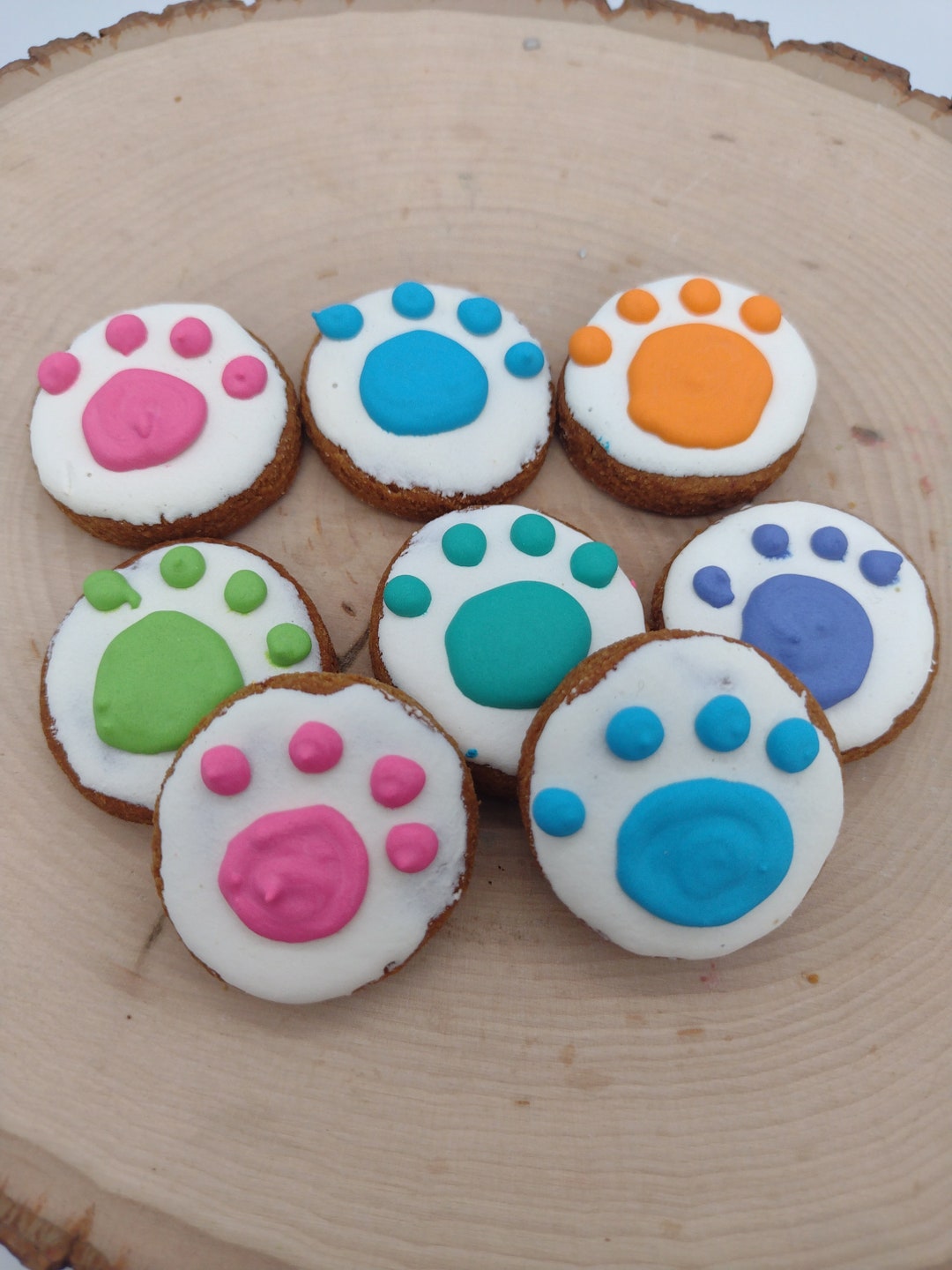 All-natural Dog Treat, Small Dog Cookies, Small Paw Print Cookie, Dog ...