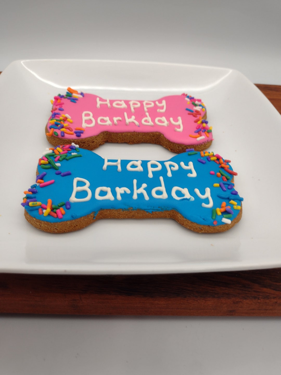 Dog Birthday Cookies, Happy Barkday Cookies, Birthday Cookie Treat ...