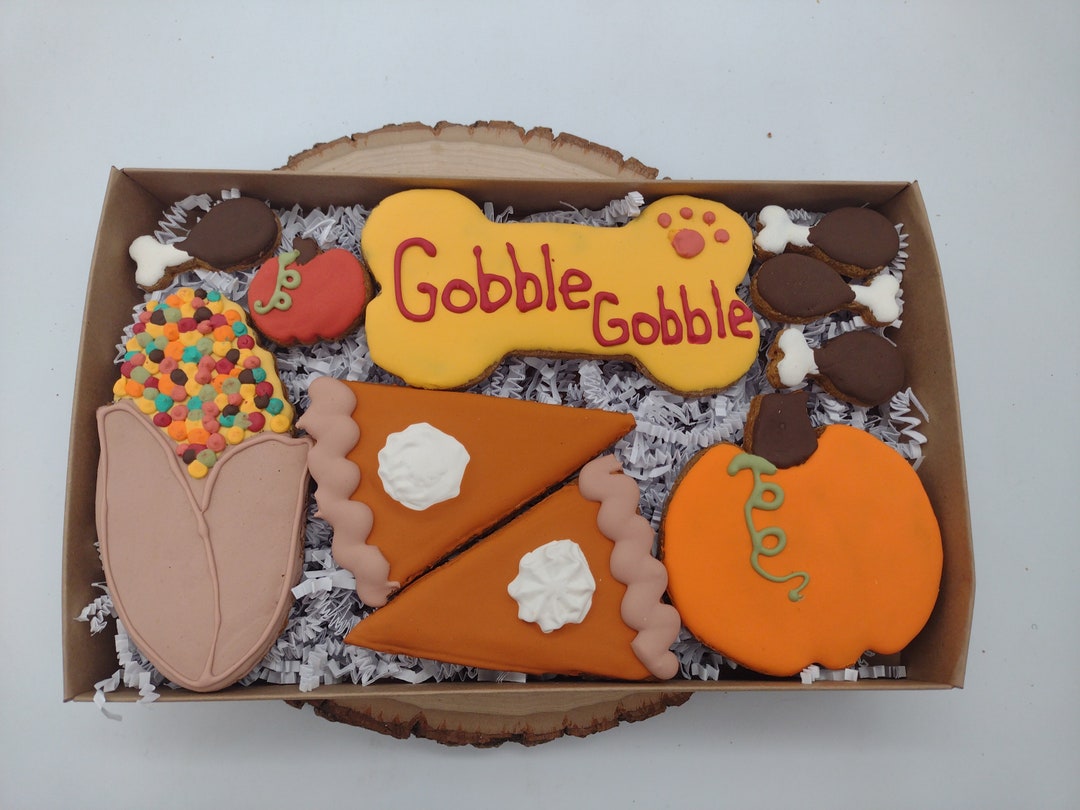 Thanksgiving Dog Gift Pack, Gobble Gobble Treats, Autumn Dog Treats ...