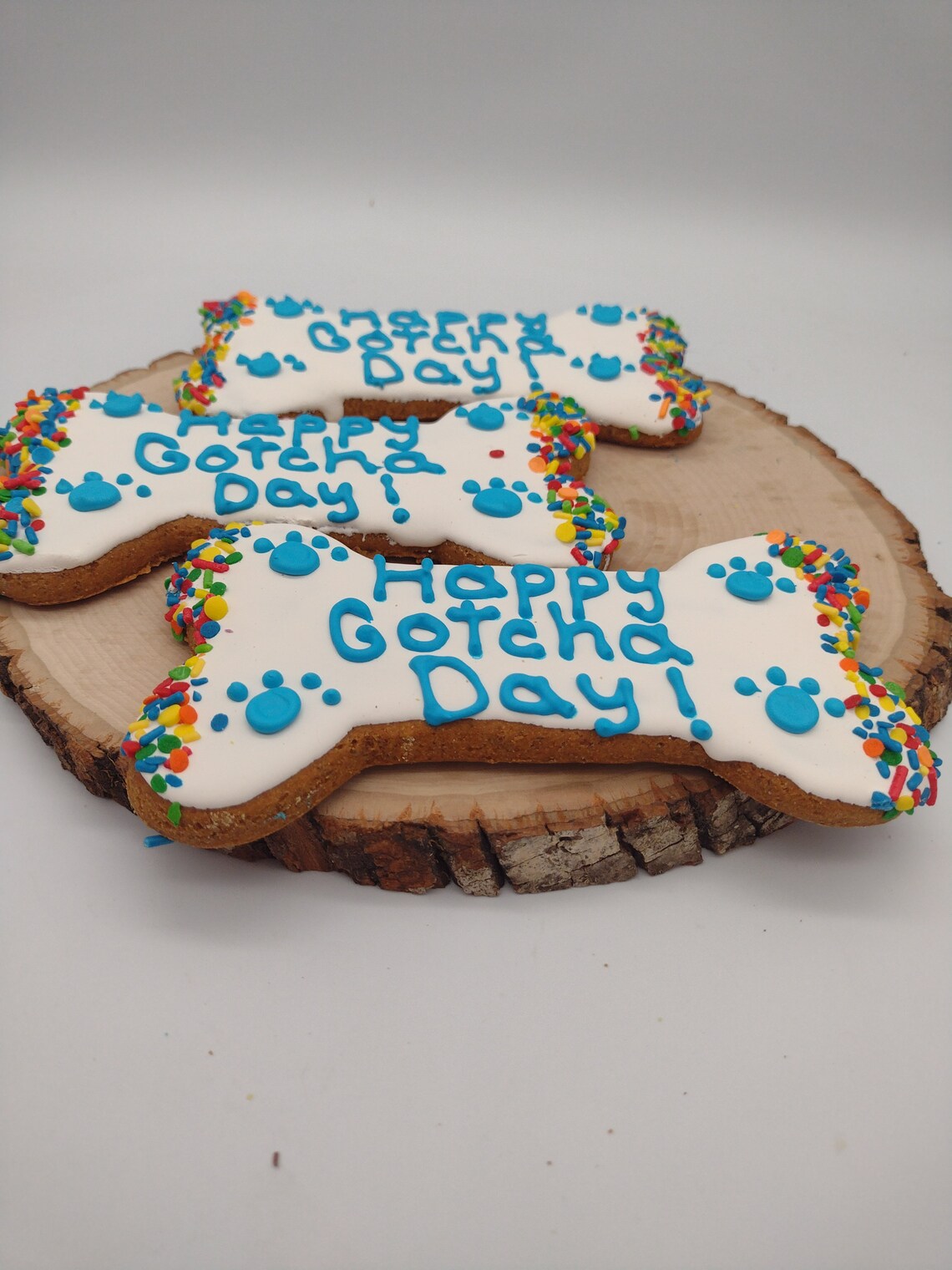 XL Gotcha Day Bone, Dog Treat, Gotcha Day Dog Treat, Decorated Gotcha ...