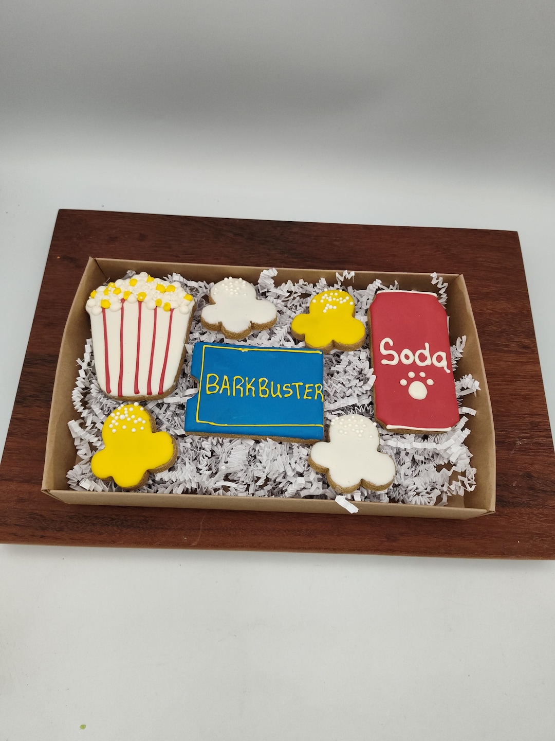 Popcorn and Snack Box for Dogs, Barkbuster Cookies, Bakery Treat for ...