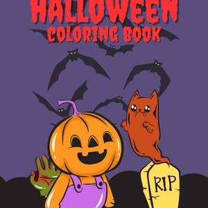 10 Cute Cat Halloween Coloring Pages, Easy Halloween Printable Coloring ...