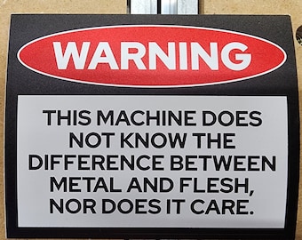 Self-replicating Object Parody Warning Sticker - Etsy