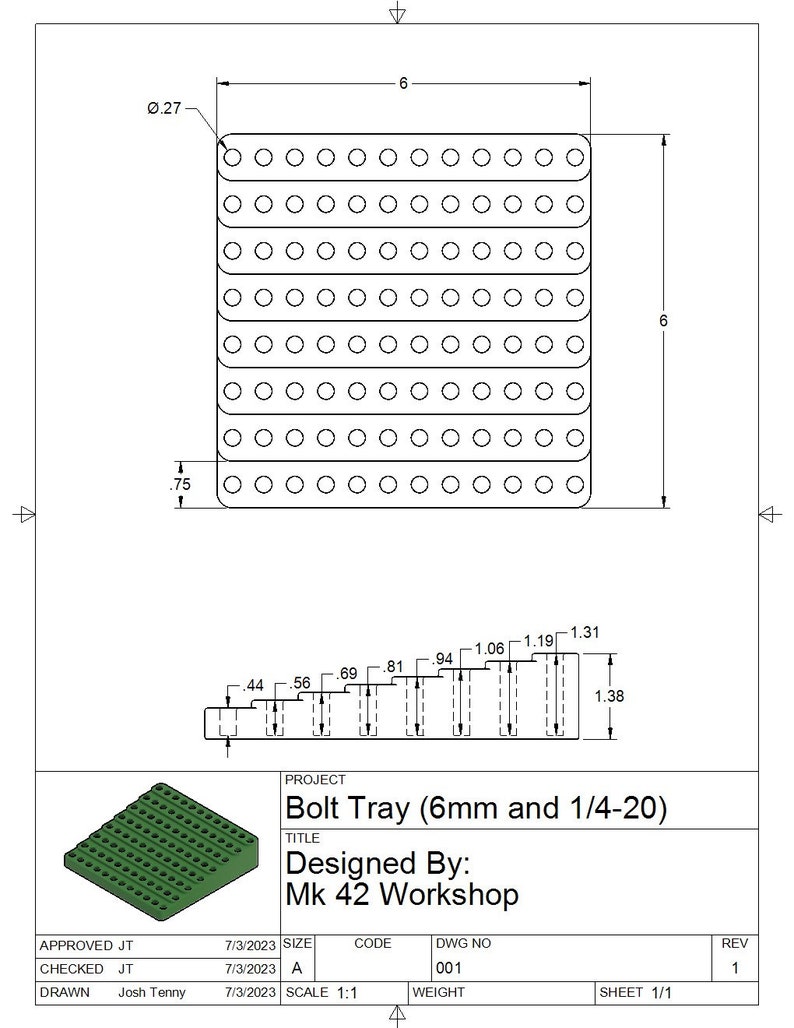 CNC Router Bolt Organizer (3D Print Digital File) - Etsy