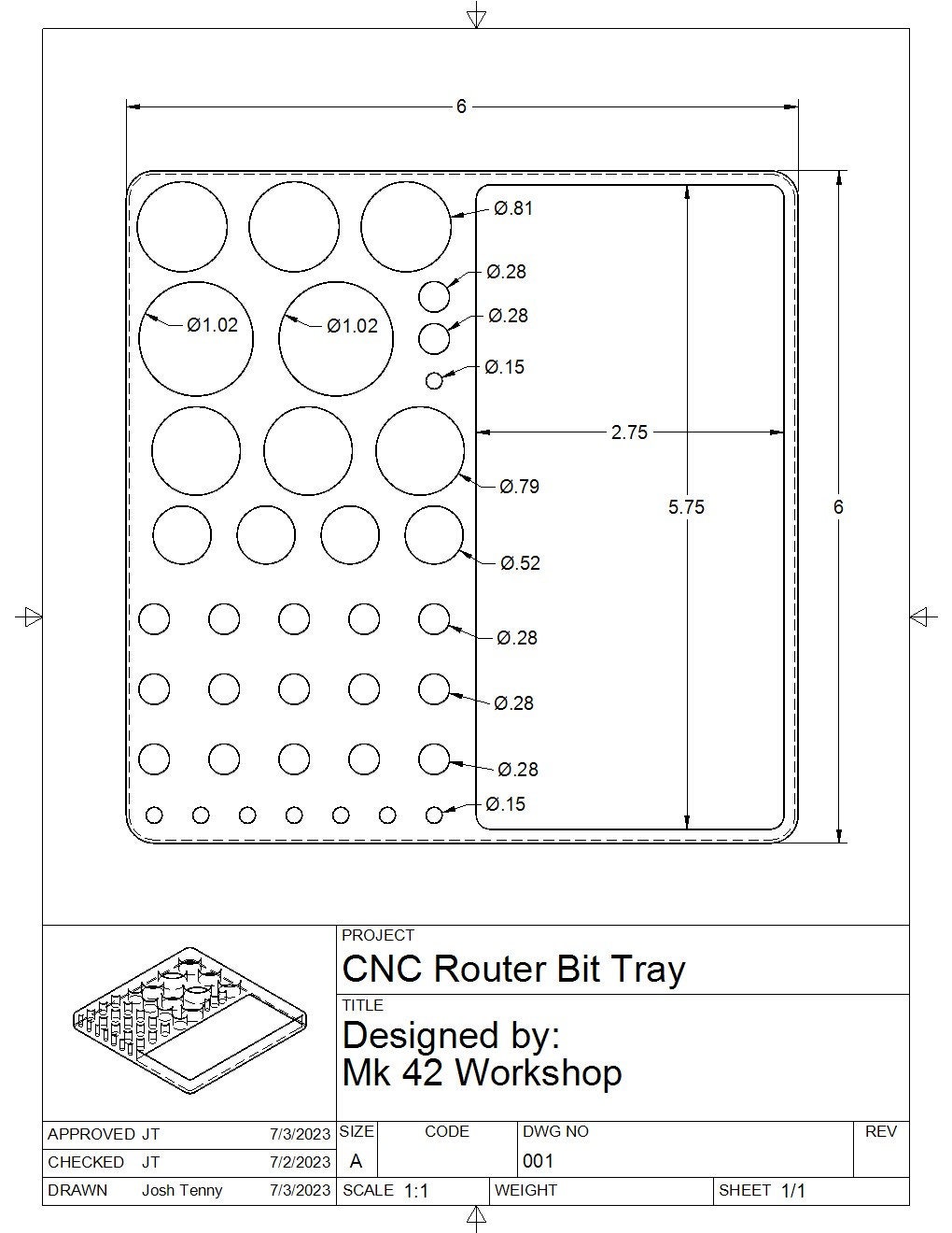 CNC Router Bit Organizer 3D Print Digital File - Etsy