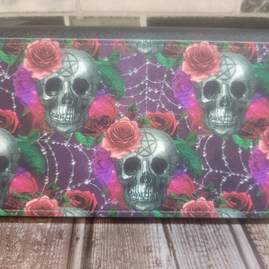 Gothic Wallet, Women's Wallets, Tri Fold, Gifts for Her, Clutch, Spooky ...