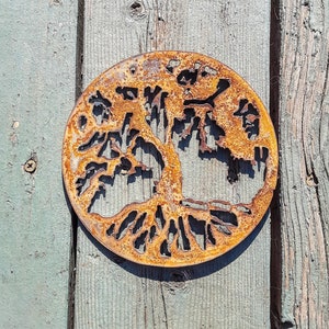 Tree of Life, Rusty Metal Wall Decor, Garden Art, Patio and Home ...