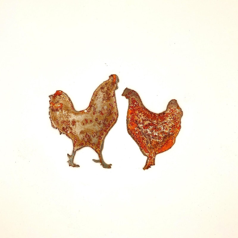 Metal Chicken - Etsy