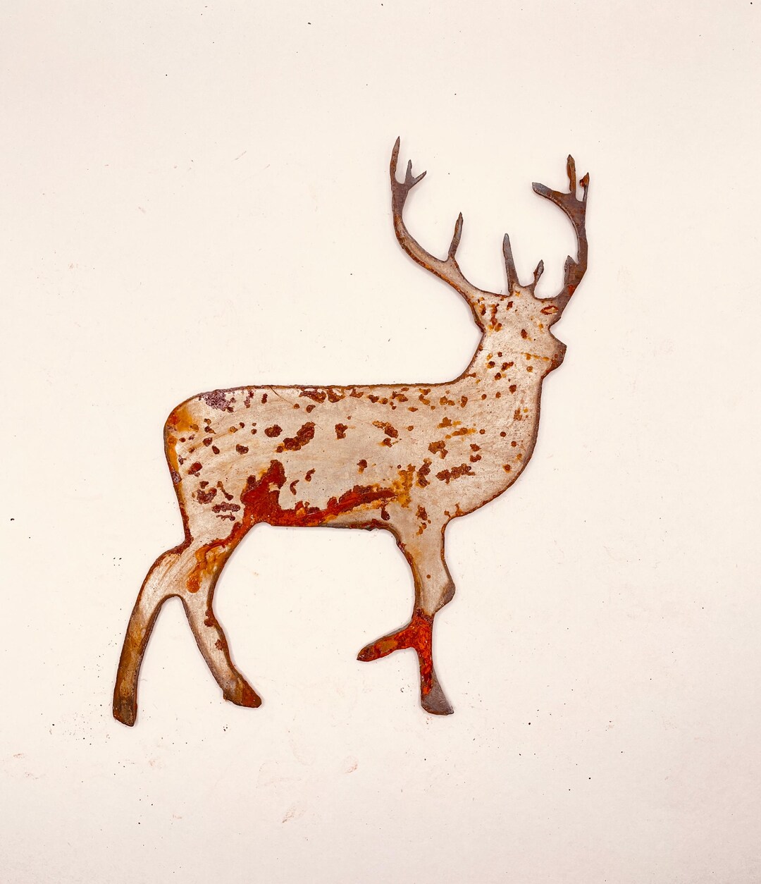 Rusty Metal Bull Elk; 6" Plasma Cut Design for Craft Projects, Signs ...