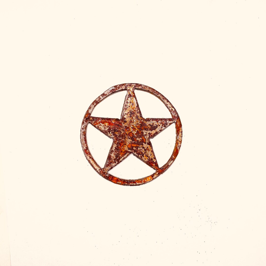Rustic Metal Texas Star Ornament: Home Decor, Magnet Option - Etsy