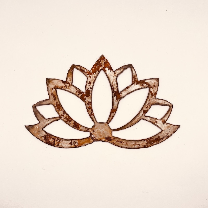 Lotus Flower Metal Wall Art - Etsy