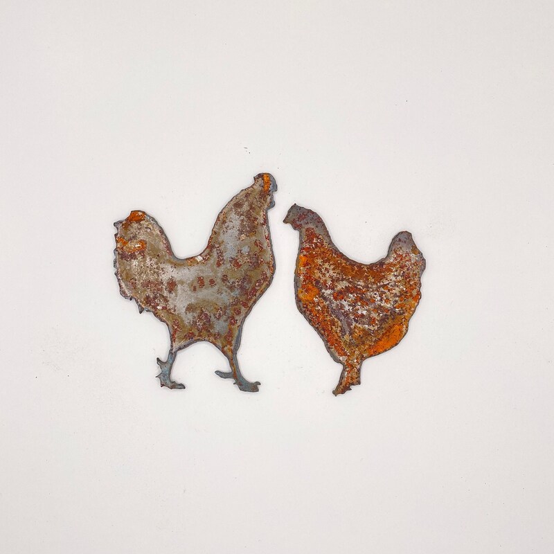 Metal Chickens - Etsy