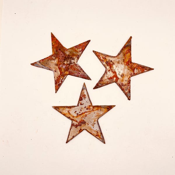 Rustic Metal Stars - Etsy