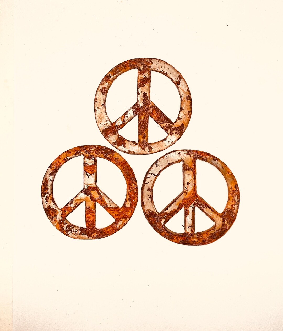 Rusty Metal Peace Signs: Rustic Home Decor, Garden Art - Etsy