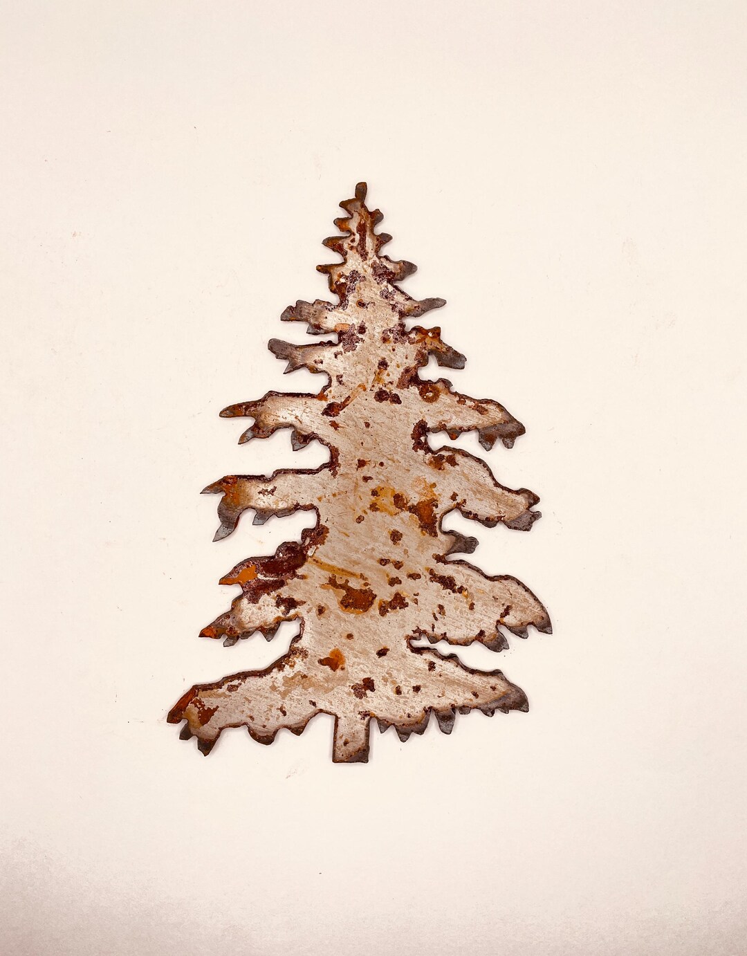 Rustic Metal Fir Tree Wall Decor - 6" Evergreen Accent - Etsy