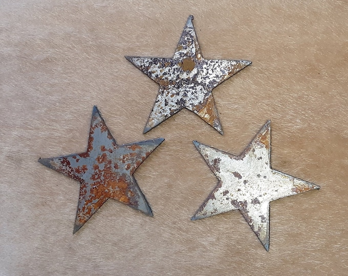 Flat, Rusty Metal Star, Vintage Decoration, Metal Gift, Small, Medium ...