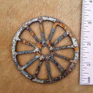 Rustic Wagon Wheels Set of 3 Metal Designs for Crafts, Ornaments, Magnets, Signs, Home Garden ...