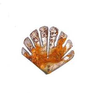 Rusty Metal Scallop Shells; 3", Set of 3 or 9, Crafts, Signs, Stencils ...