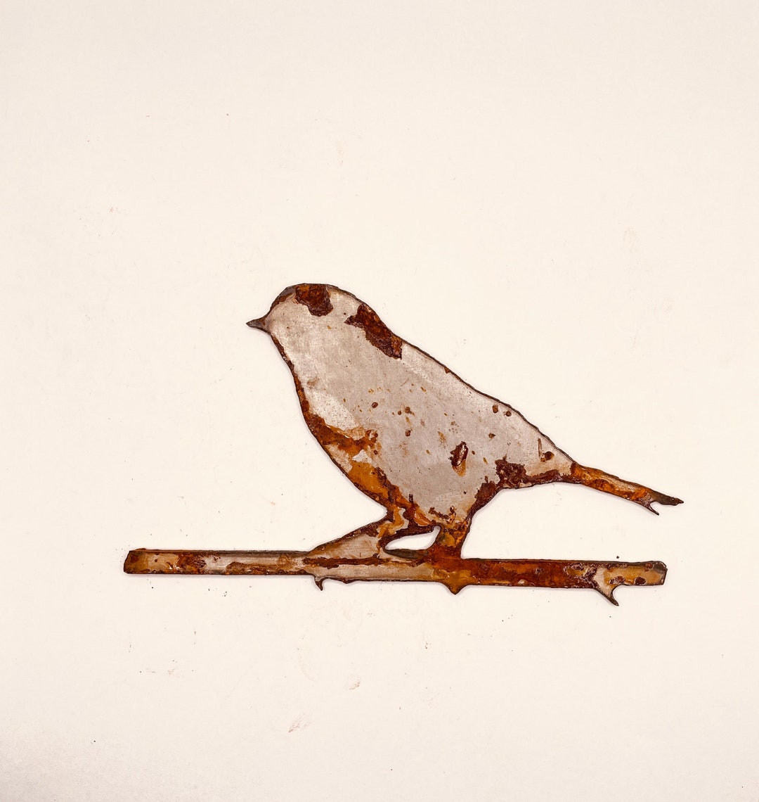 Rusty Metal Sparrow Bird: Rustic Home & Garden Decor (6 Inch) - Etsy