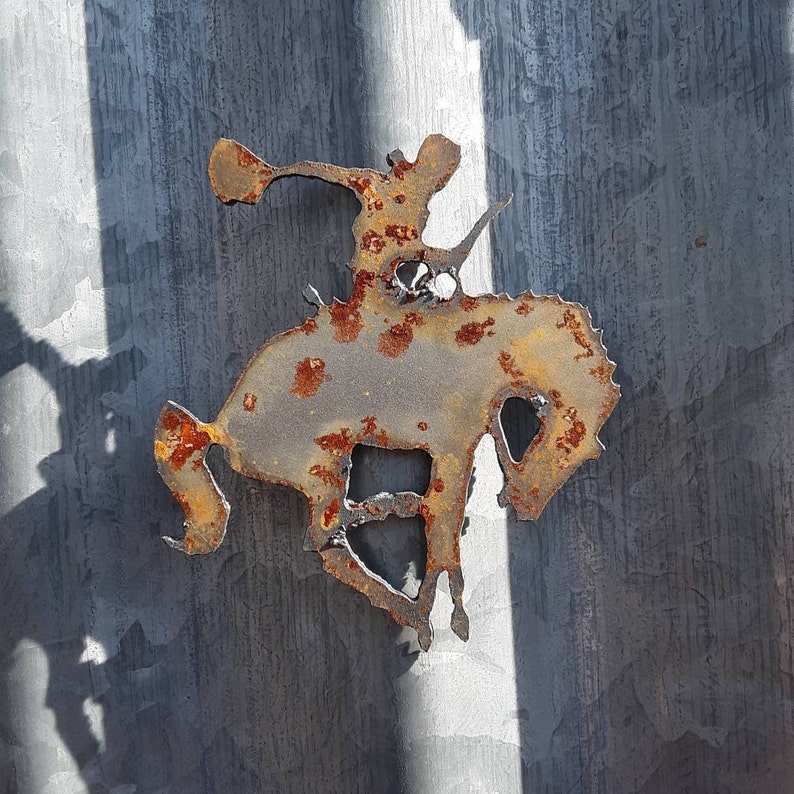 Rusty Metal Cowboys Set of 4 Magnets Ornaments Crafts - Etsy