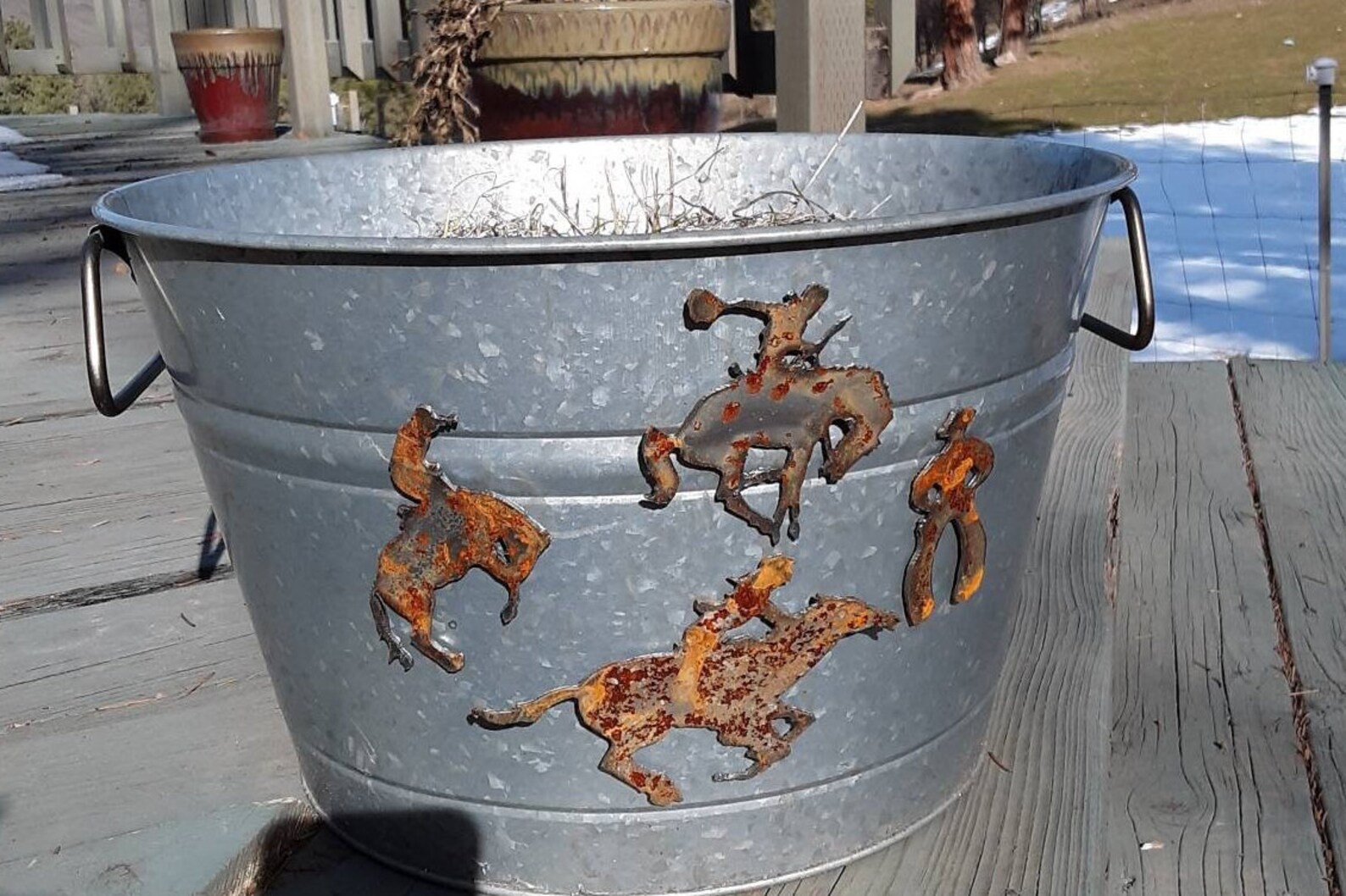 Rusty Metal Cowboys Set of 4 Magnets Ornaments Crafts - Etsy