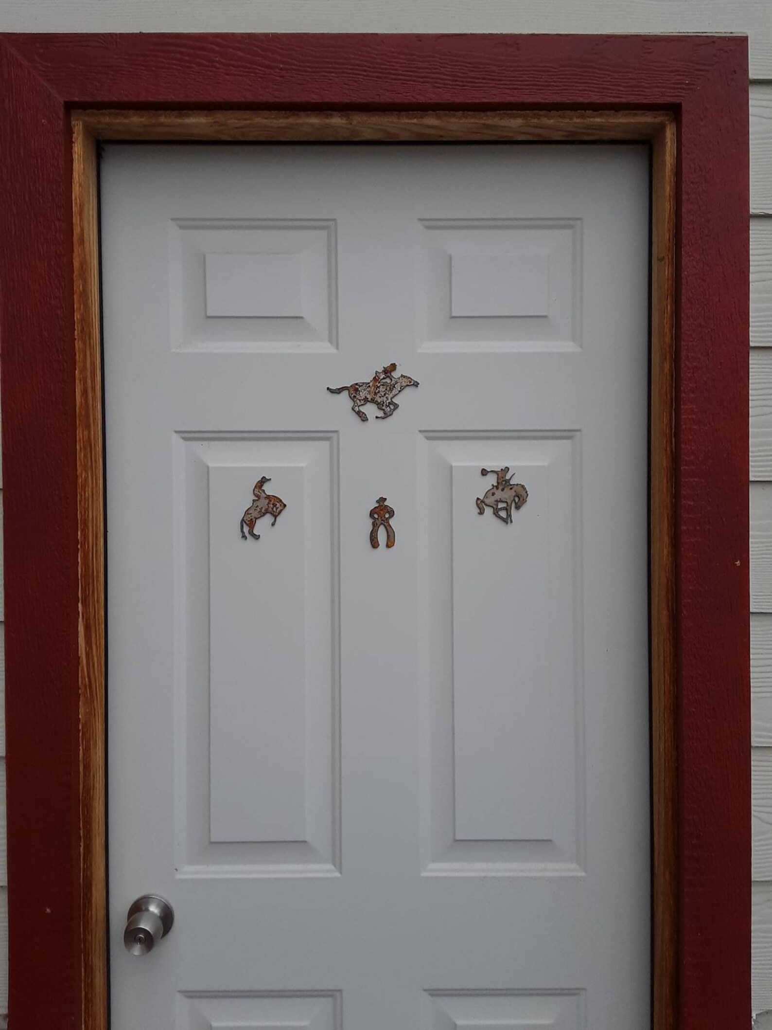 Rusty Metal Cowboys Set of 4 Magnets Ornaments Crafts - Etsy