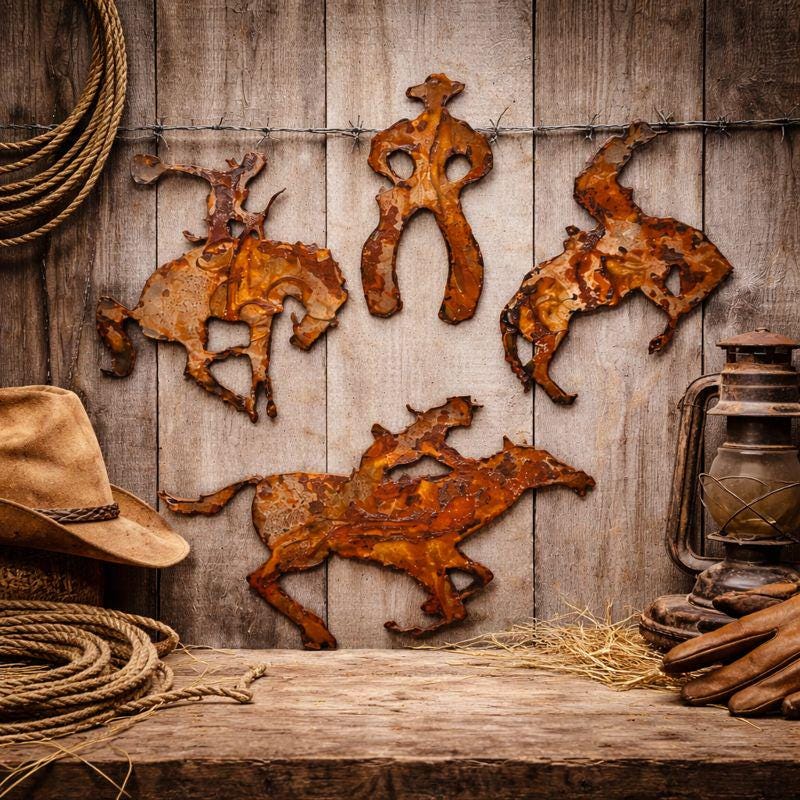 Western Metal Art - Etsy