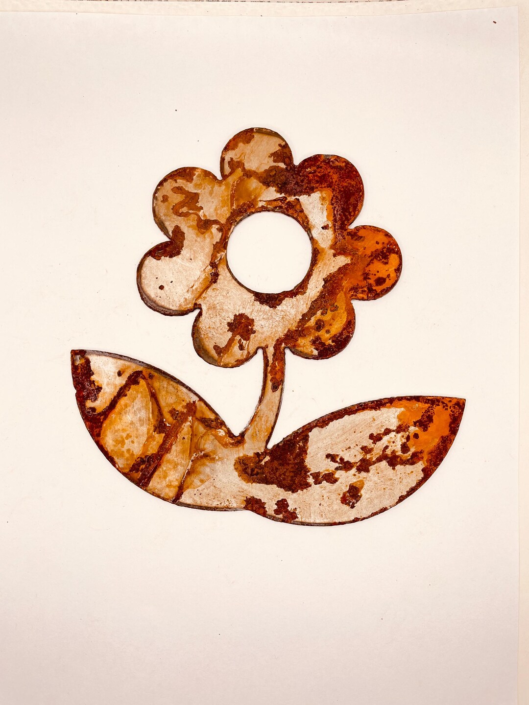 Rusty Metal Flower; 6" Plasma Cut Design for Craft Projects, Signs ...