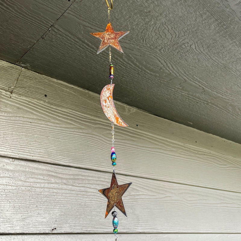 Vintage Wind Chime Moon - Etsy